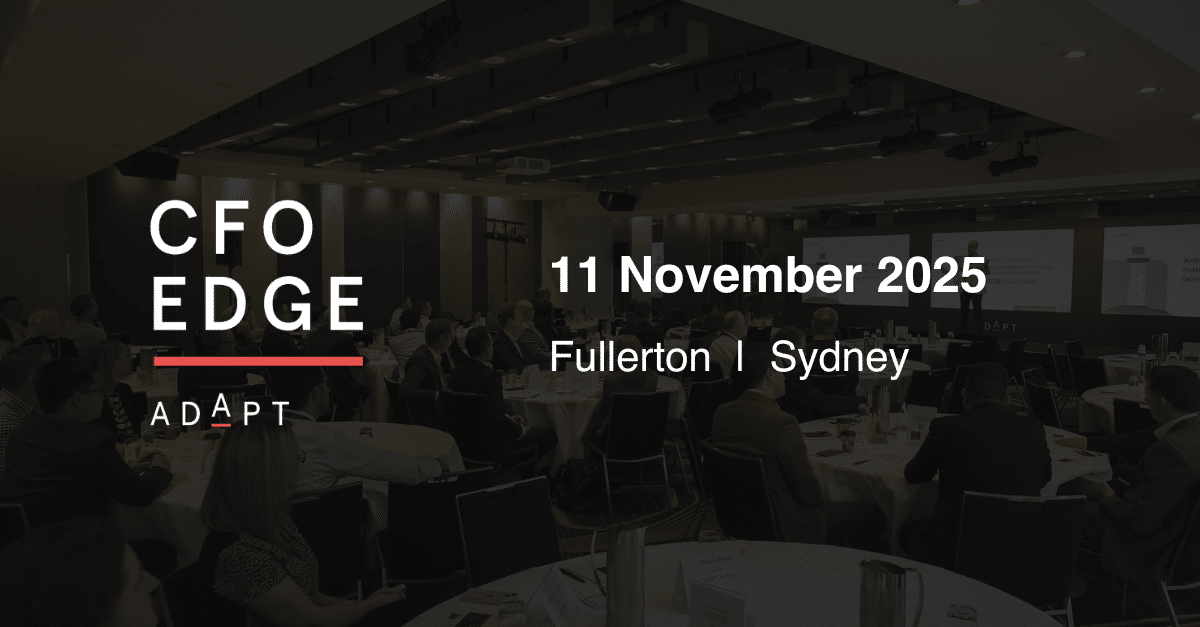 ADAPT CFO Edge | 11 November 2025 | CFO Conference