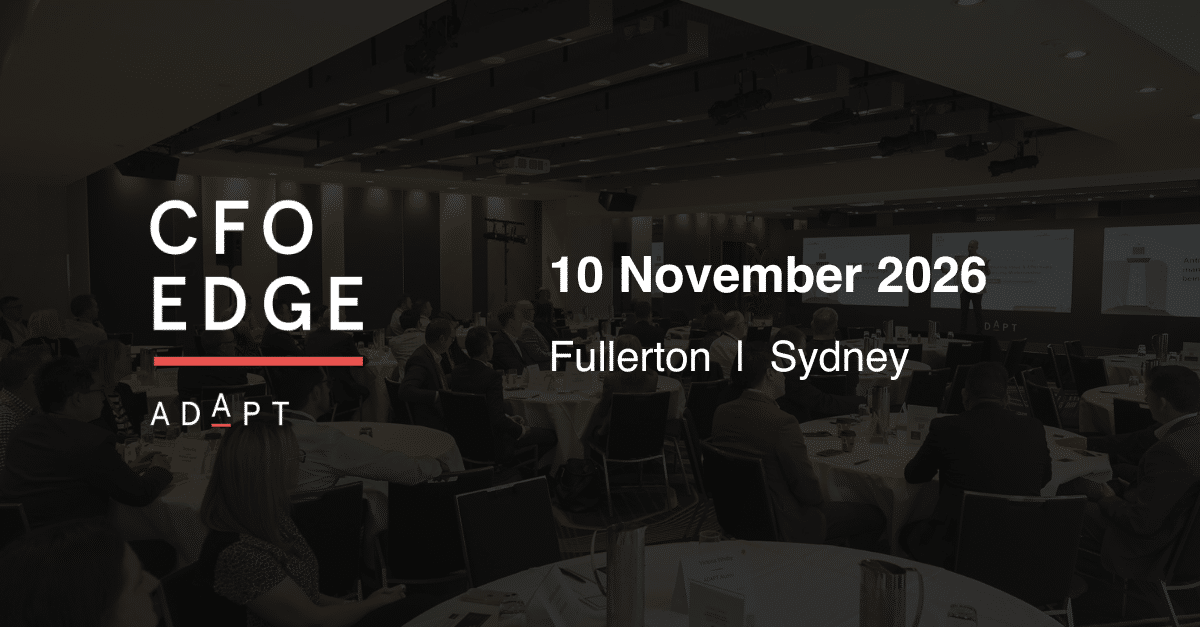 ADAPT CFO Edge | 10 November 2026 | CFO Conference